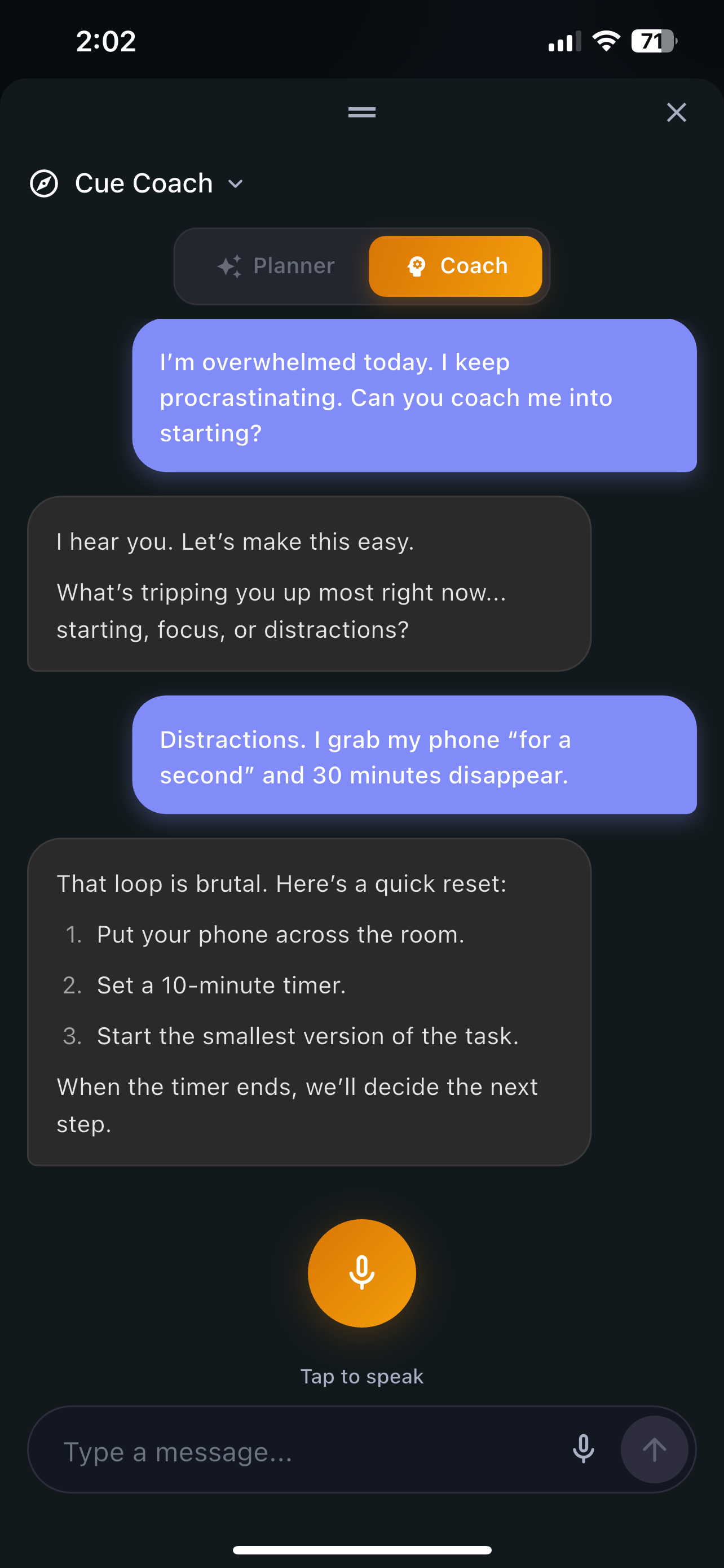 Cue AI - Best AI Planner App | Voice Task Scheduling & Habit Tracker