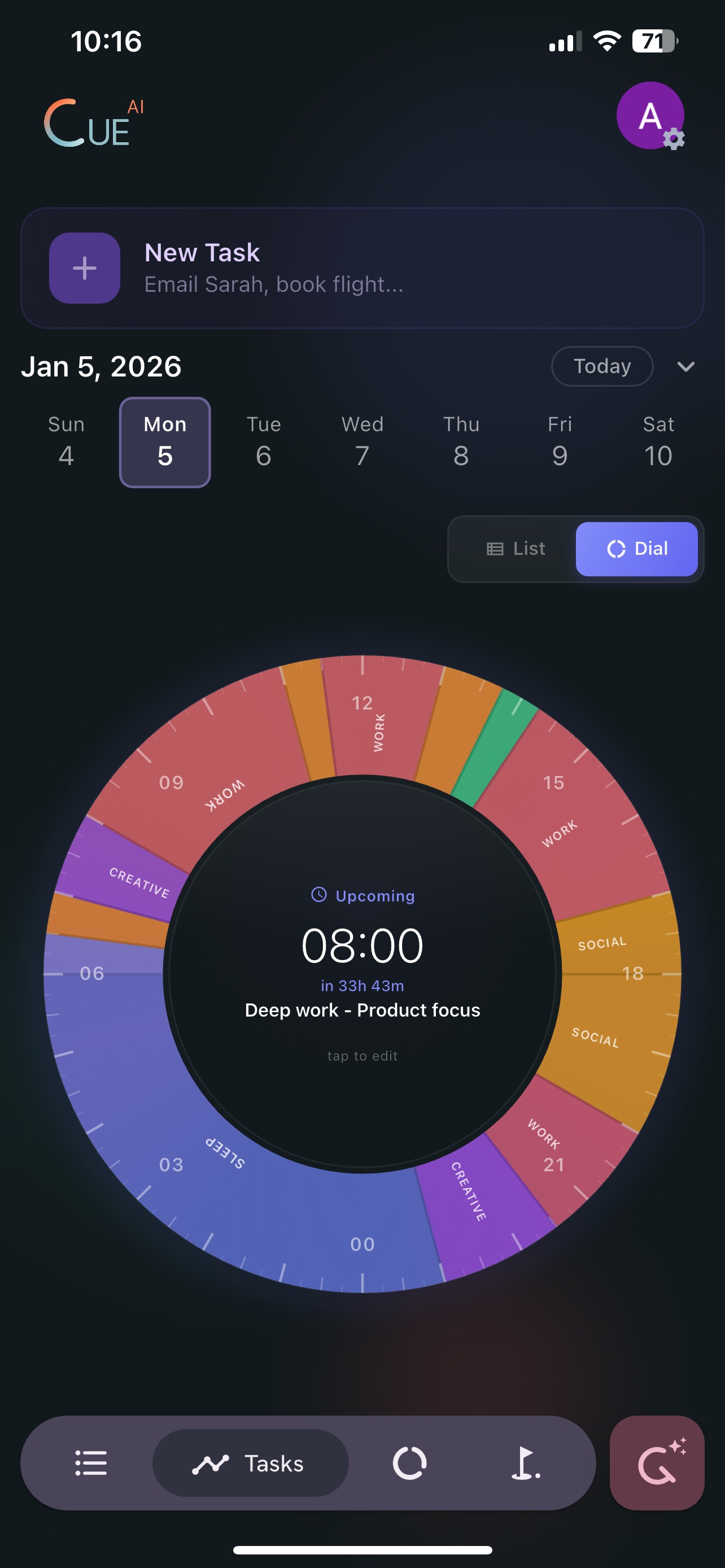 Cue AI - Personal AI Assistant for Work & Life | Tasks, Calendar, Routines