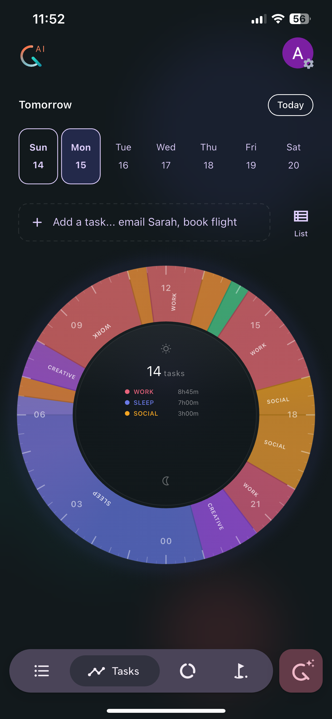 Cue AI - Talk to Plan. See Your Day Unfold.
